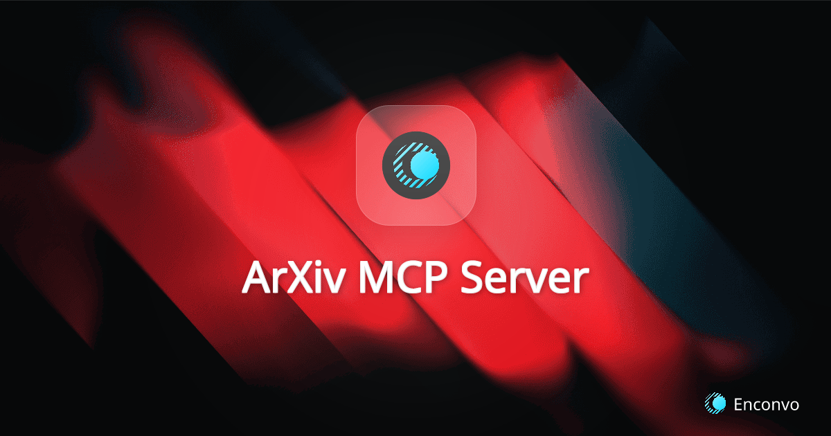 Enconvo MCP Store - ArXiv MCP Server
